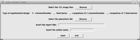 the basic analysis widget this simple widget allows to run a complete