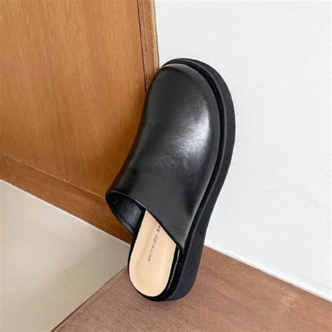 라인딩 발편한 통굽 블로퍼25cm키높이 뮬슬리퍼
