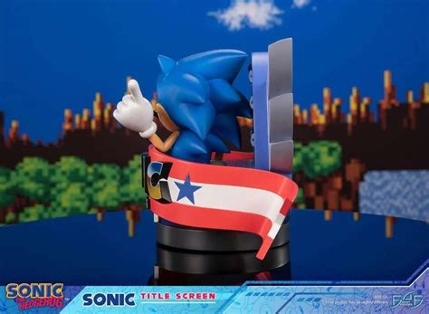 Sonic Title Screen Statue 21cm Figurita