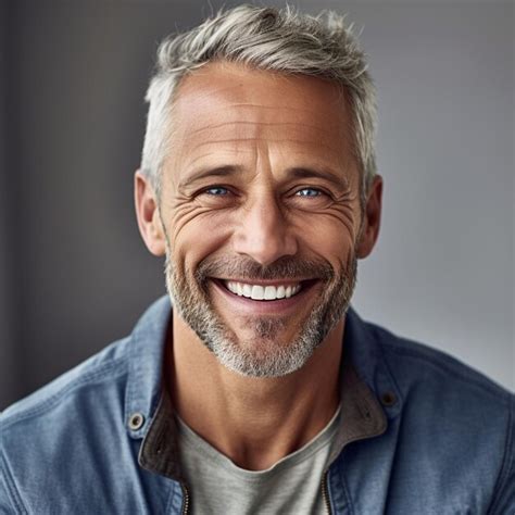 Premium Photo Closeup Portrait Of A Man Smiling For A Camera