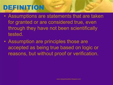 Research Assumption Ppsx