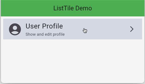 Hướng Dẫn Và Ví Dụ Flutter Listtile