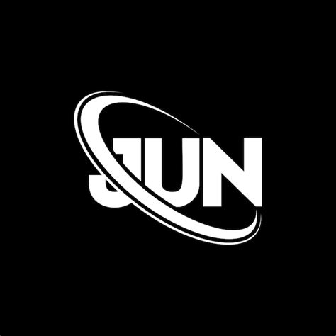 Premium Vector Jun Logo Jun Letter Jun Letter Logo Design Initials