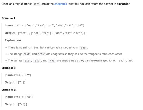 Leet Code Medium 49 Group Anagrams Java