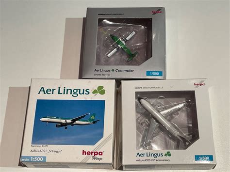 Herpa Wings 1 500 Drei Flugzeuge Air Lingus Kaufen Auf Ricardo