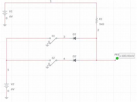 Digital Logic Building An And Gate Using Switch Diode Pairs And Two