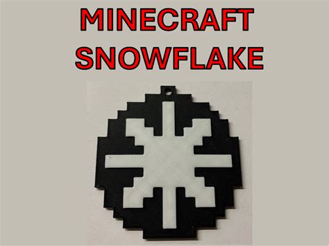 Minecraft Snowflake By 80 Am Makerworld