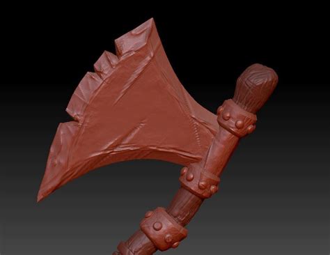 3d Model Axe Game Asset Low Poly 3d Model Vr Ar Low Poly Cgtrader