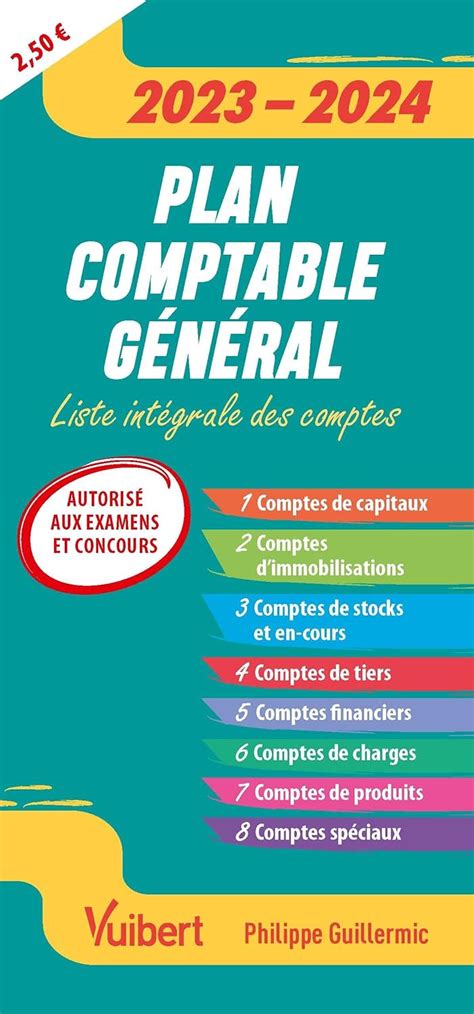 Plan Comptable Général Liste Intégrale Des Comptes Guillermic