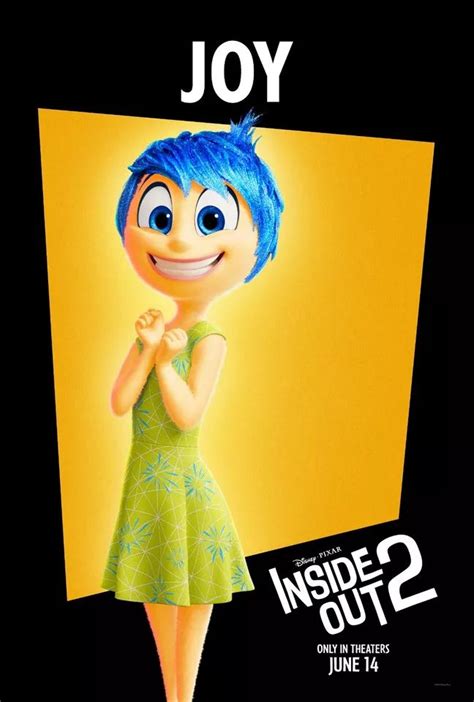 Inside Out 2 Movie Poster Print 11 X 17 Inches Joy Movie Inside