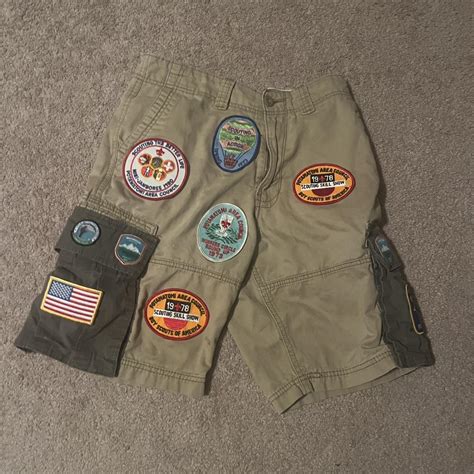 Custom Patchwork Shorts Waist 29 Depop