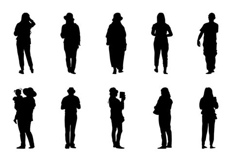 People Shadow Silhouette Vector Art Icons And Graphics For Free Download