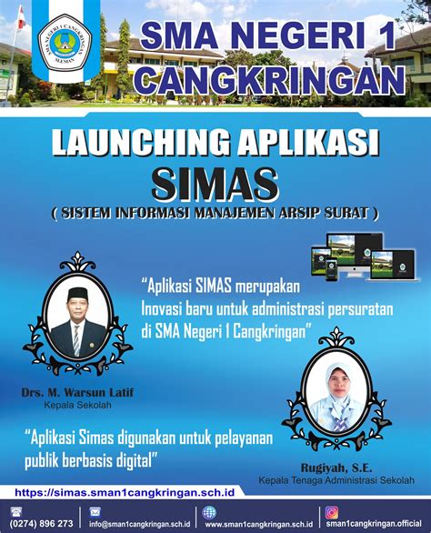 Launching Aplikasi “simas” Pelayanan Publik Berbasis Digital Di Sma Negeri 1 Cangkringan Sma