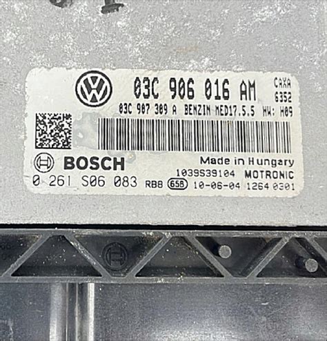 Vw Volkswagen Golf Mk6 14l Tsi Cax Caxa Bosch Motronic Engine Ecu