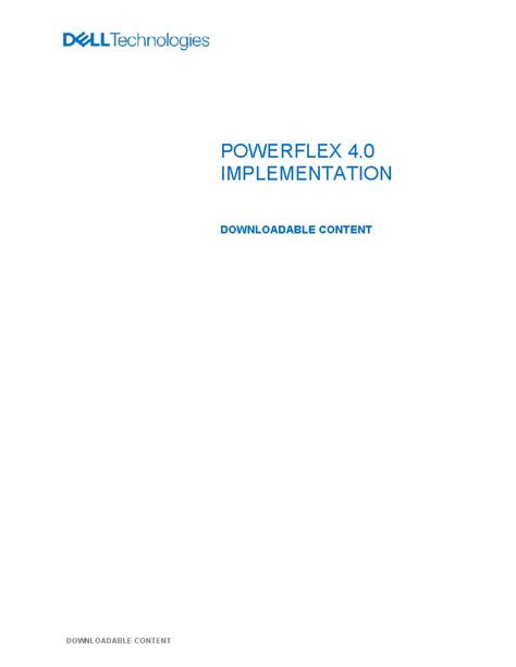 Power Flex 4 Downloadable Content Powerflex 4 Implementation