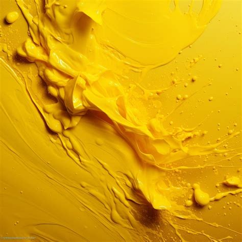 Premium Ai Image Yellow Color Splash Background