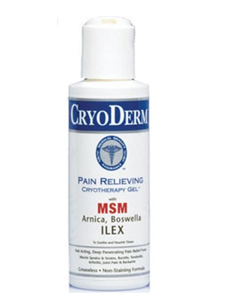 Cryoderm Pain Relieving Cryotherapy 4 Oz Gel Medex Supply