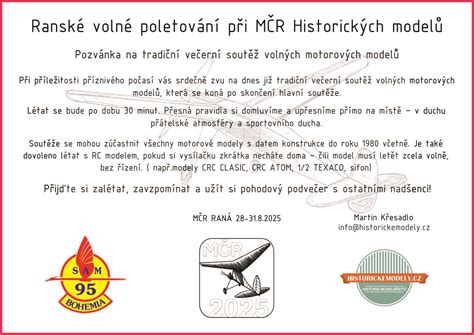 Sam 95 Bohemia Klubový Web O Historických Modelech A Dění Kolem Nich