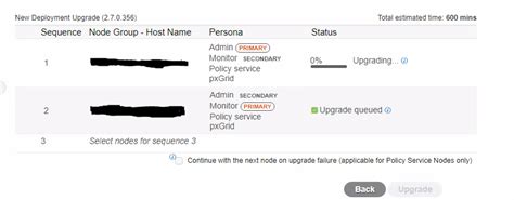 Upgrade Cisco Ise 2 Node Deployment From 24 To 27 Via Gui