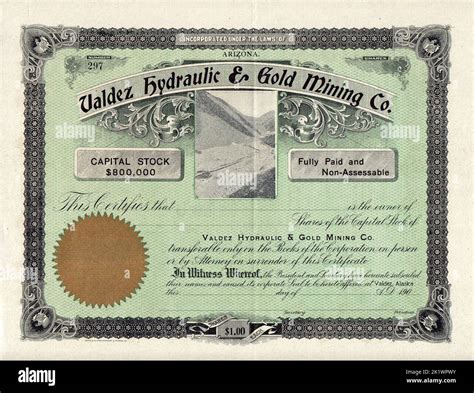 Eagle Stock Certificate Template