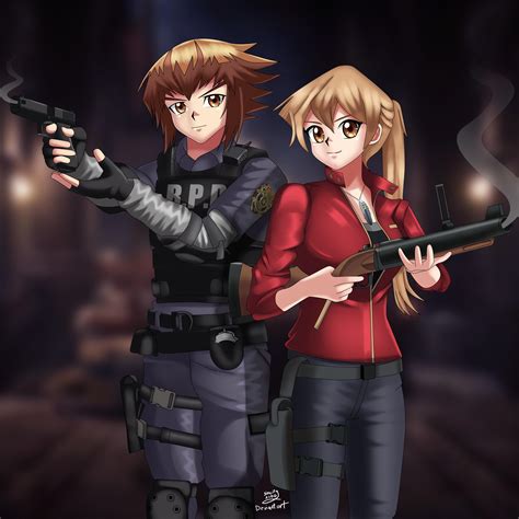 Jaden And Alexis In A Resident Evil 2 World R Yugioh