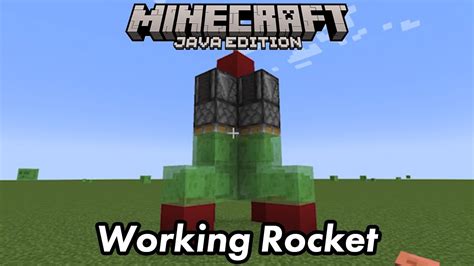 How To Make A Working Rocket In Minecraft Best Vehicle Redstone Builds Youtube