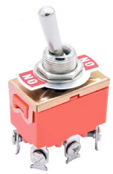 10A DPDT Toggle Switch 12mm Mounting 218 028