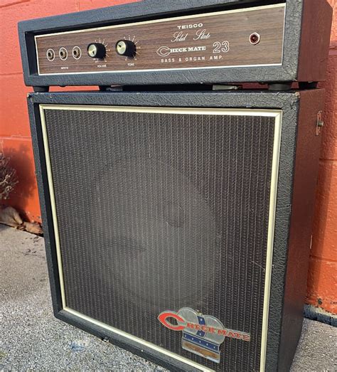 Teisco Checkmate 23 Solid State Bass And Organ Amp Reverb