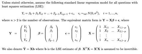 Solved These Are Some Problems In Regression Analysis And I Chegg