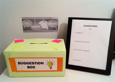 The Suggestion Box A Modernized Solution To School Related Issues