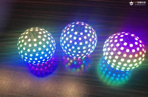 【arduino 动手做】自由形态 led 球形灯 df创客社区
