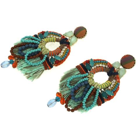 Bluepointfirenzeit Kilim Boho Style Boho Orecchini