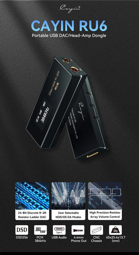 Cayin Ru6 Portable Usb Dac And Headphone Amplifier