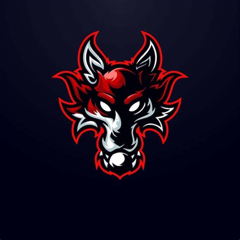 Premium Vektor Für Wolf Masscot Logo Esport Illustration Premium Vektor