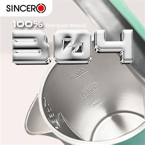 Sincero Stainless Steel 304 1 7l Electric Dual Layer Kettle Sjk Nw15a17