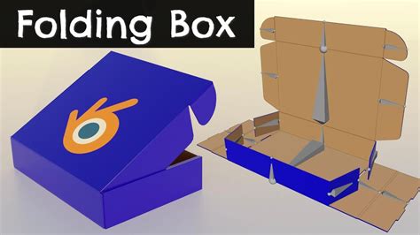 Modeling 3d Mockup And Folding Box Packaging Animation Blender 41 Tutorial Youtube