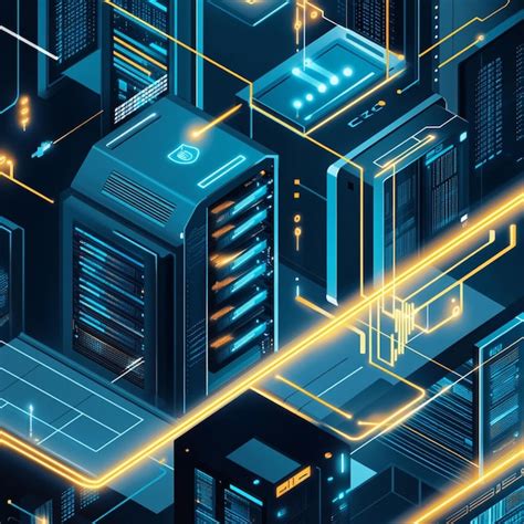 A Visual Of A Secure Data Center With Physical And Digital Security