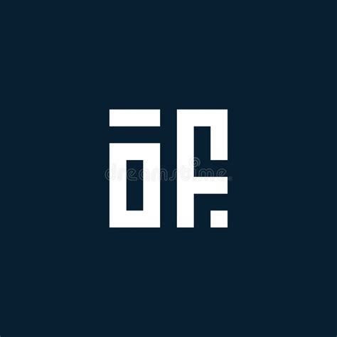 Of Initial Monogram Logo With Geometric Style Stock Vector