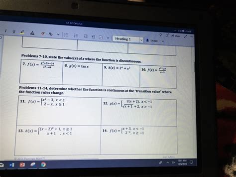 solved 2 5 differentiability and continuity homework name