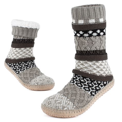 Womens Fuzzy Socks Non Slip Grips Cozy Slipper Socks For Women House