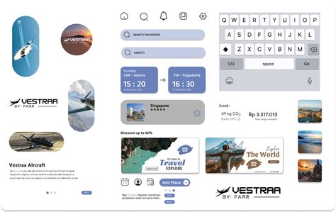 Vestraa Flight Booking App Figma
