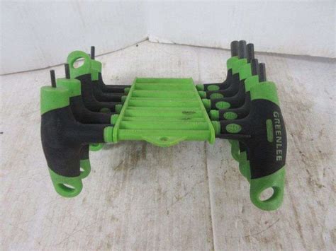 Set Of Greenlee T Handles 38 To 332 Great Albrecht Auction Service