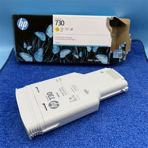 Hp 730 300 Ml Yellow Designjet Ink Cartridge P2v70a 03 2026 190781771289 Ebay