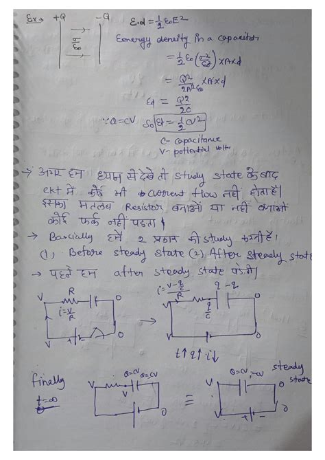 SOLUTION Capacitor Jee Physics Handwritten Notes Studypool