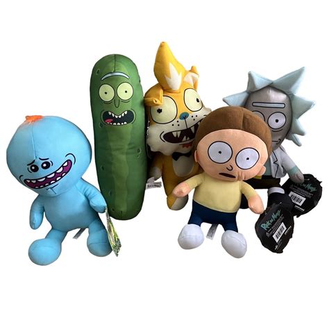 Set Of 5 Rick And Morty Plush Toys 7 9 Inch Adult Swim Cartoon Network