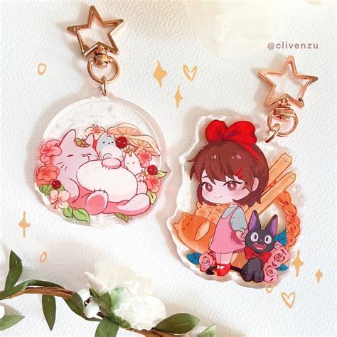 Cute Anime Keychains Etsy