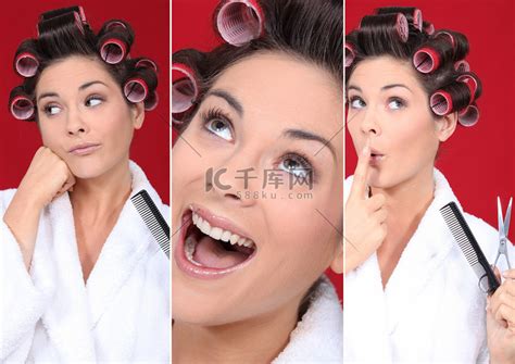 泡泡黑发纵容自己高清摄影大图 千库网