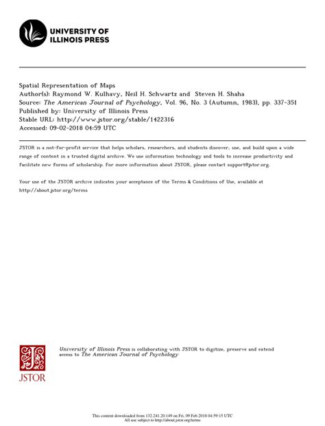 Pdf Spatial Representation Of Maps
