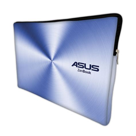 Capa Para Notebook Em Neoprene Cn 156 Polegadas Asus Zenbook Efeito Metálico Azul Case