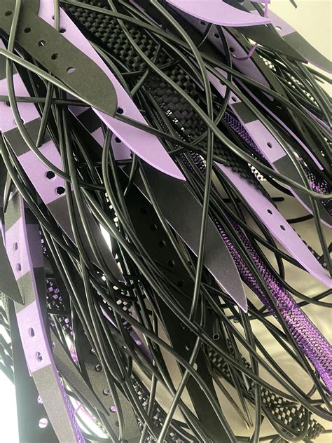 Cosmic Purple And Black Cyberpunk Goth Cybergoth Industrial Rubber Unisex